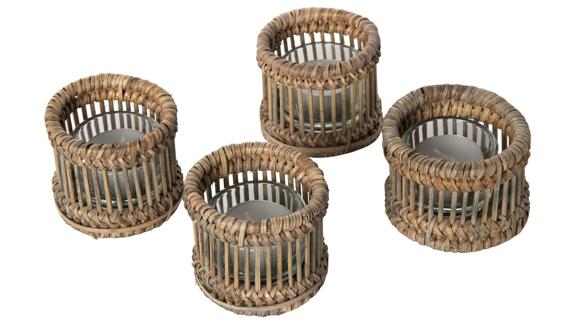 Beachcrest Home™ Foltz Rattan Baja T-Light And Votive Candle Holder ...