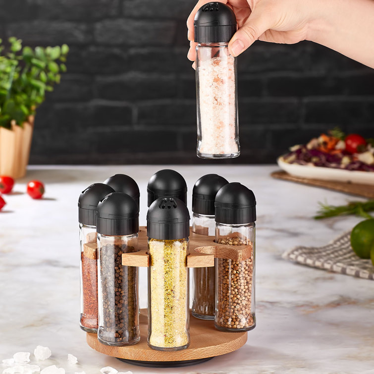 Bless international Freestanding Wood Spice Jar & Rack Set - Wayfair Canada