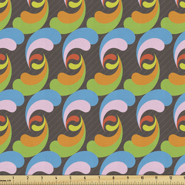 East Urban Home Charvon Colourful Rhythmic Motif on Diagonal Lines ...