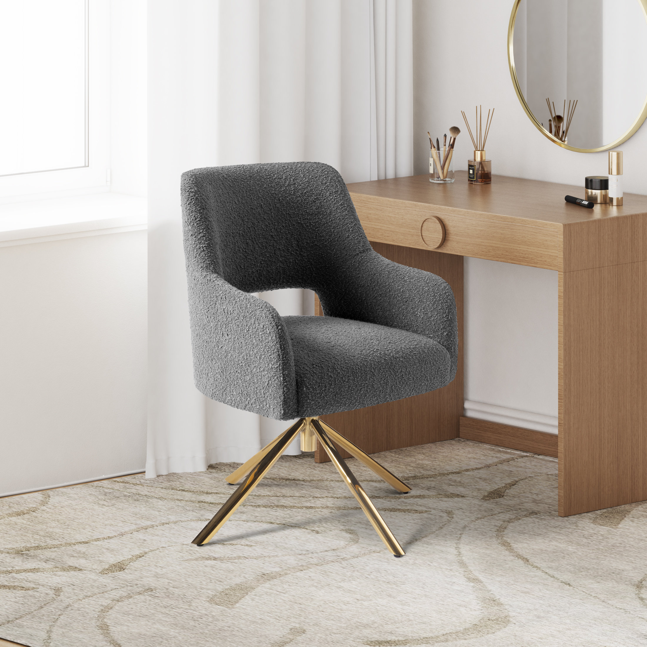 Mercer41 Rodnesia 23.6'' Wide Swivel Armchair & Reviews - Wayfair Canada