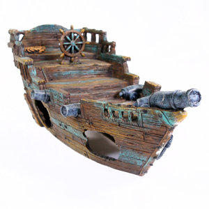 Penn Plax Shipwrecked Aquarium Resin - Decoration For Fish Tanks ...
