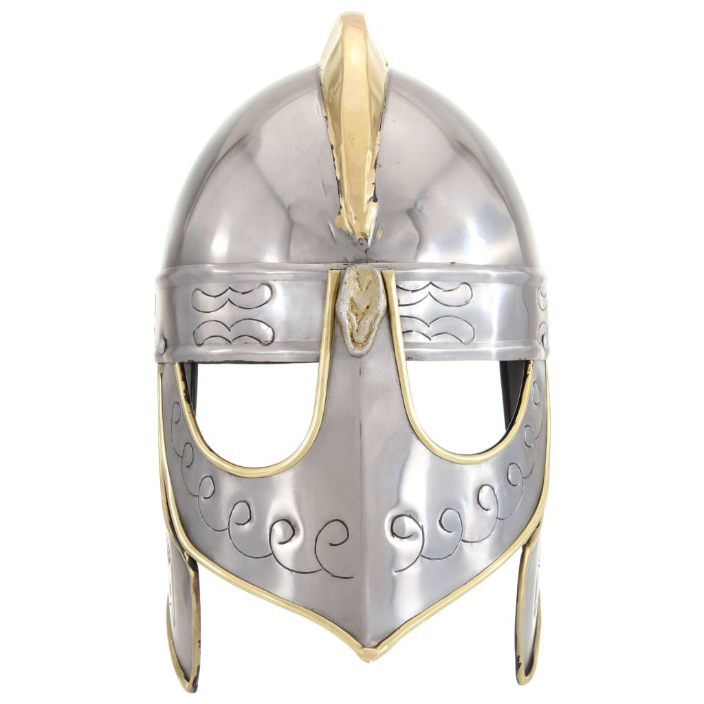 Astoria Grand Beowulf Helmet Antique Replica LARP Silver Steel | Wayfair