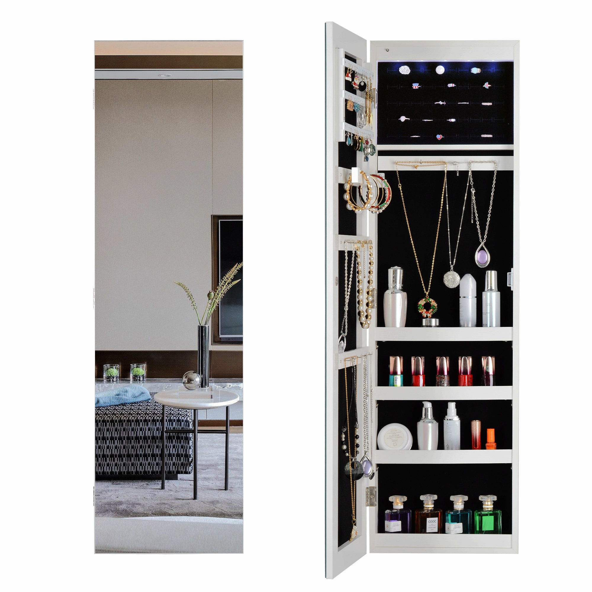 Latitude Run® Wall Mounted Jewelry Box + - Wayfair Canada
