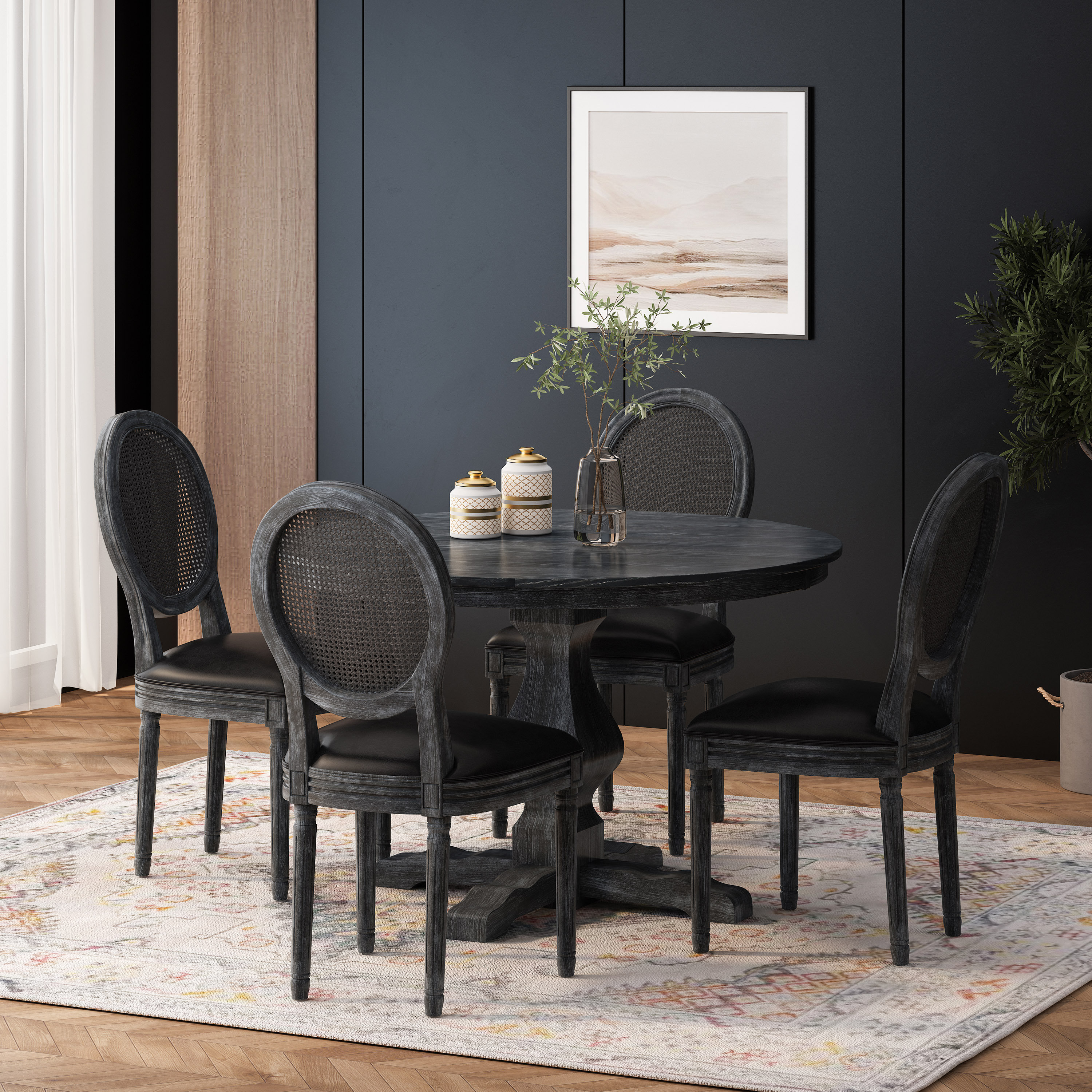 Beachcrest Home™ Elva 4 - Person Dining Set | Wayfair