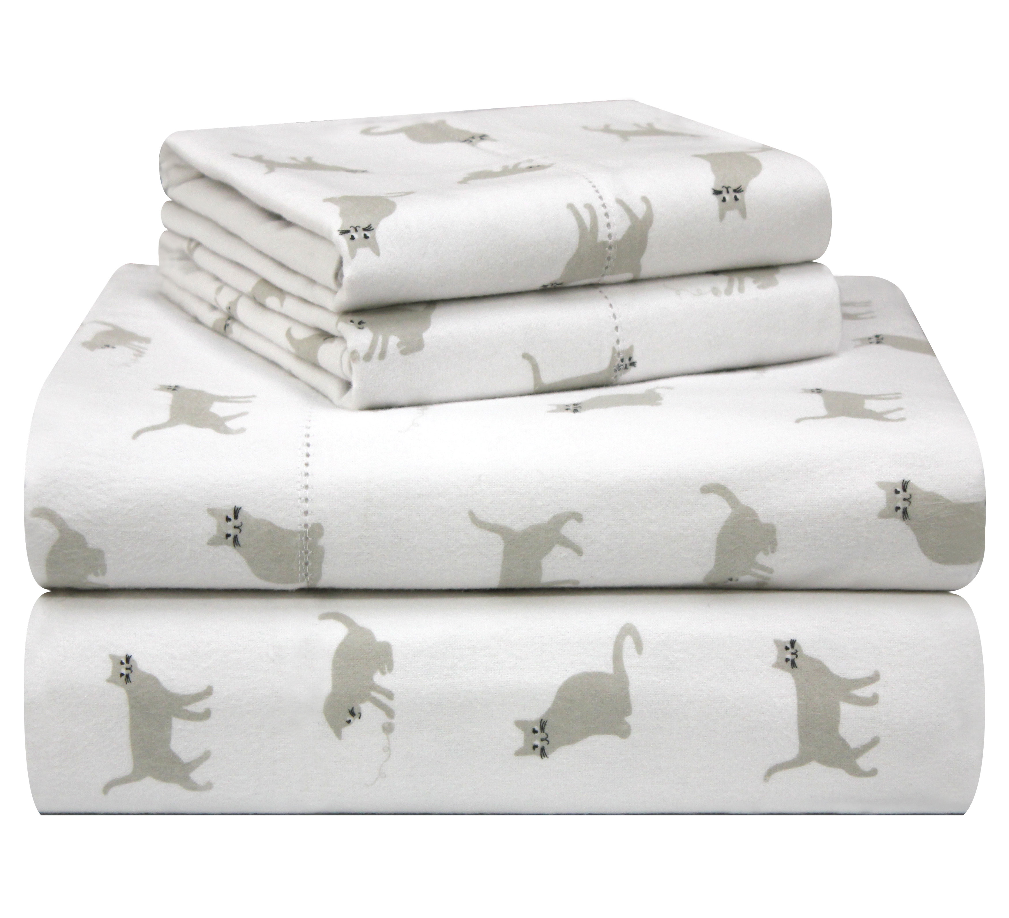 Pointehaven Animal Print Velvet Flannel Sheet Set & Reviews | Wayfair