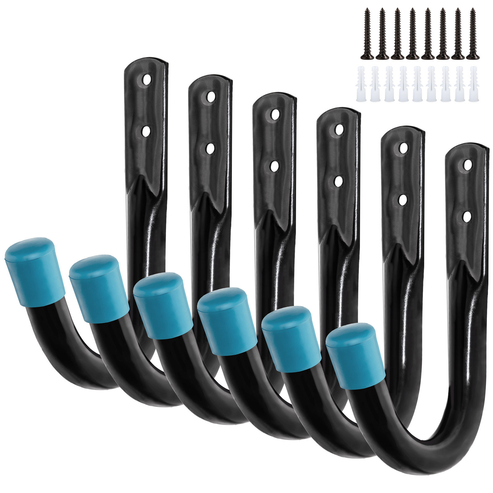 WFX Utility™ 6-Pack Heavy Duty Garage Hooks Storage Rack Wall Mounted ...