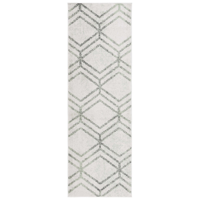 Wade Logan® Arrietty Polypropylene Blend Ivory/Sage Rug & Reviews | Wayfair