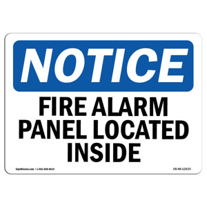 SignMission Fire Alarm Panel Located Inside Sign | Wayfair