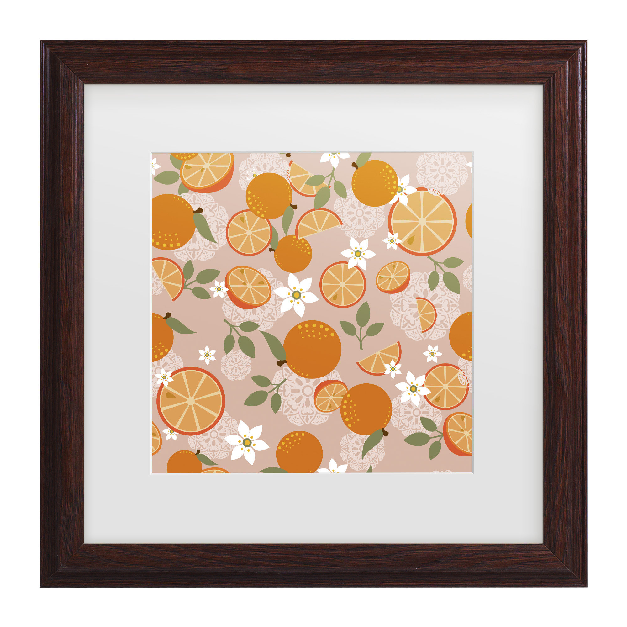 August Grove® Fiona Stokes-Gilbert Orange Zest Matted Framed Art | Wayfair