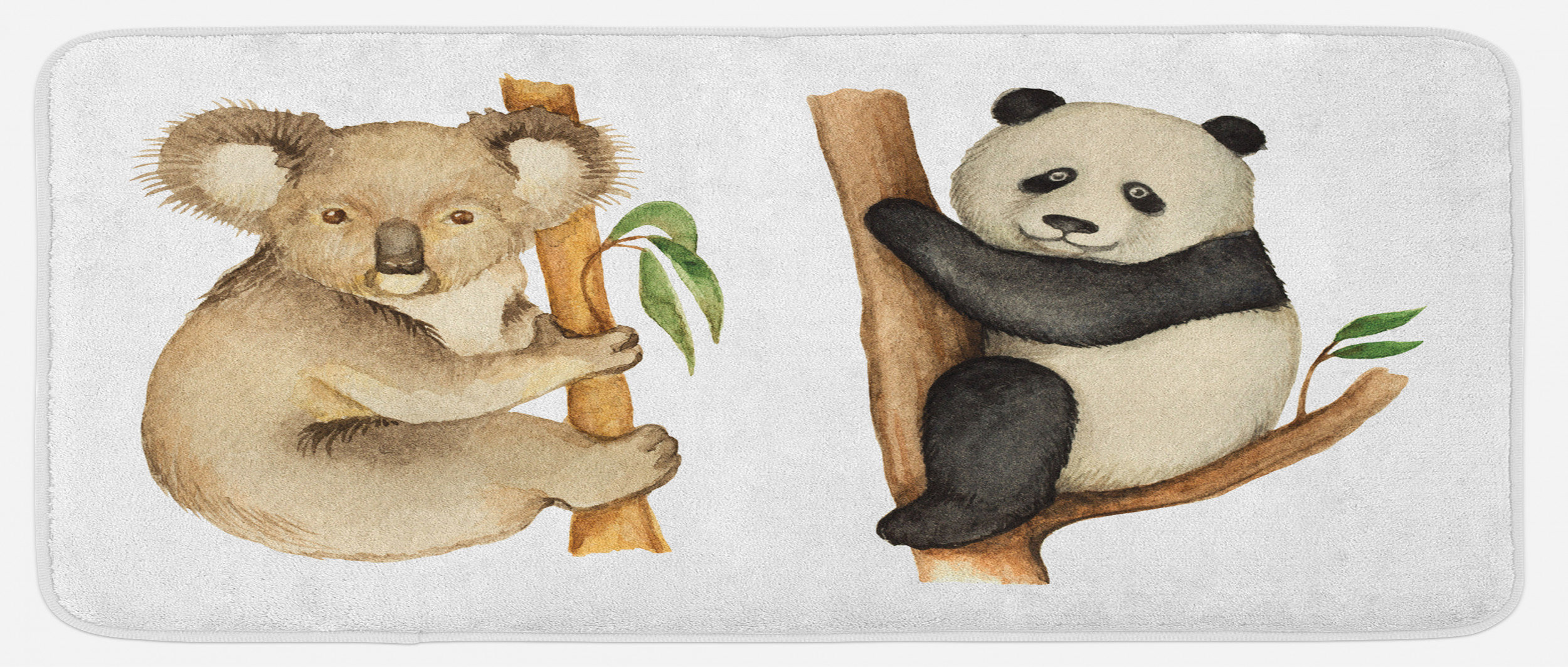 East Urban Home Panda Kitchen Mat | Wayfair