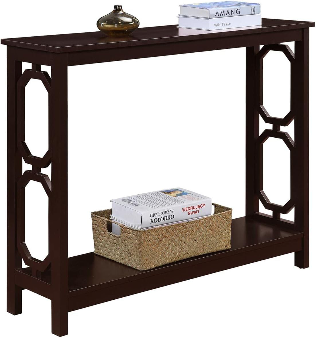 Ivy Bronx Console Table With 2 Spacious Shelves, Manufactured Wood ...