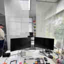 Symple Stuff Fruge 36''W x 96''H, 2-Panel Hanging Room Divider, Sheer ...