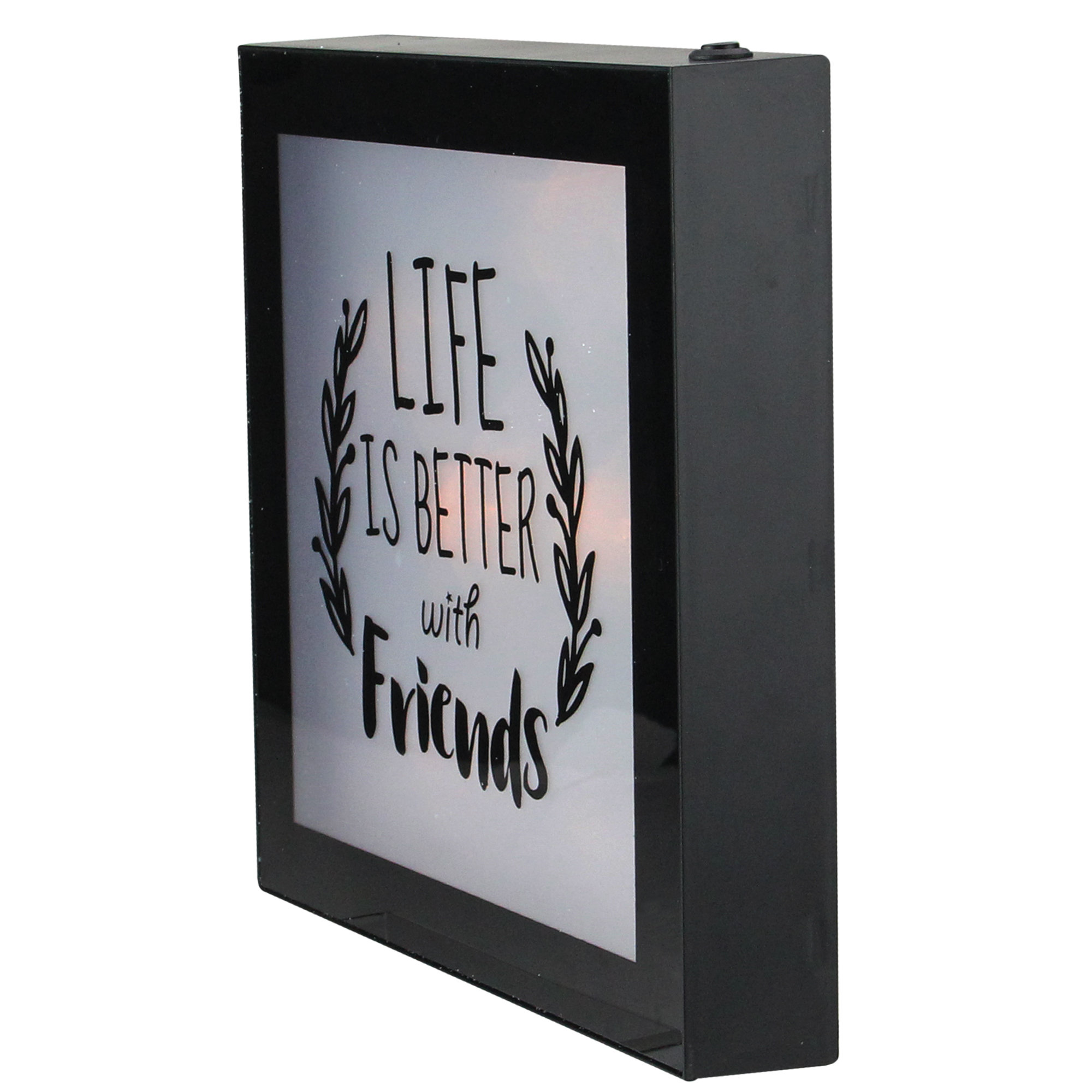Northlight Seasonal 9" B/O LED Lighted "Life is Better with Friends ...