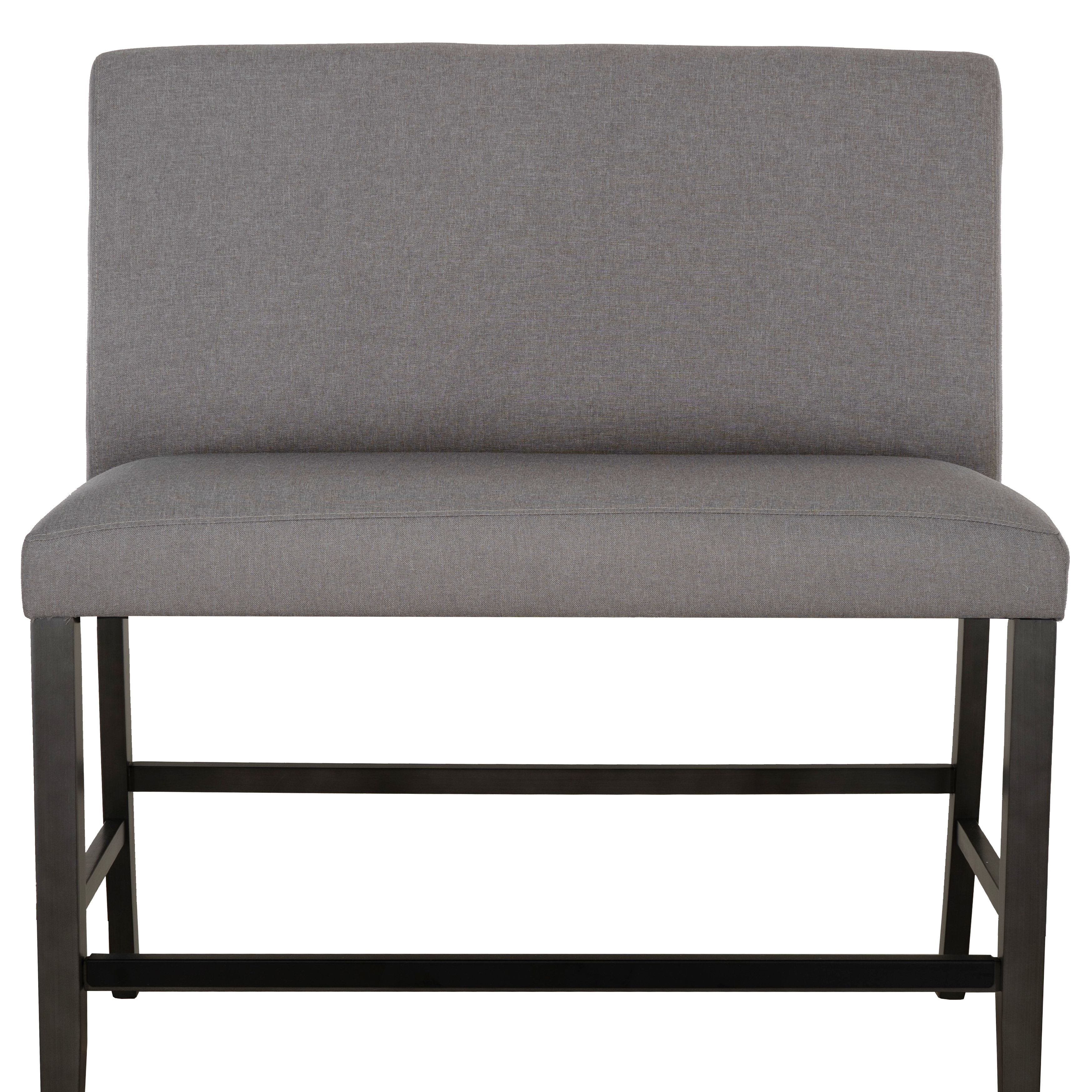 Red Barrel Studio® Barneveld Theartis Gray Upholstered Counter Bench ...