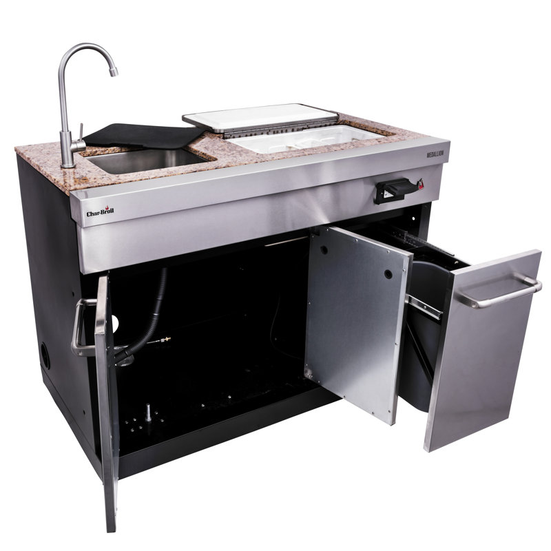 Charbroil Medallion Series Modular Outdoor Kitchen Sink & Entertainment ...