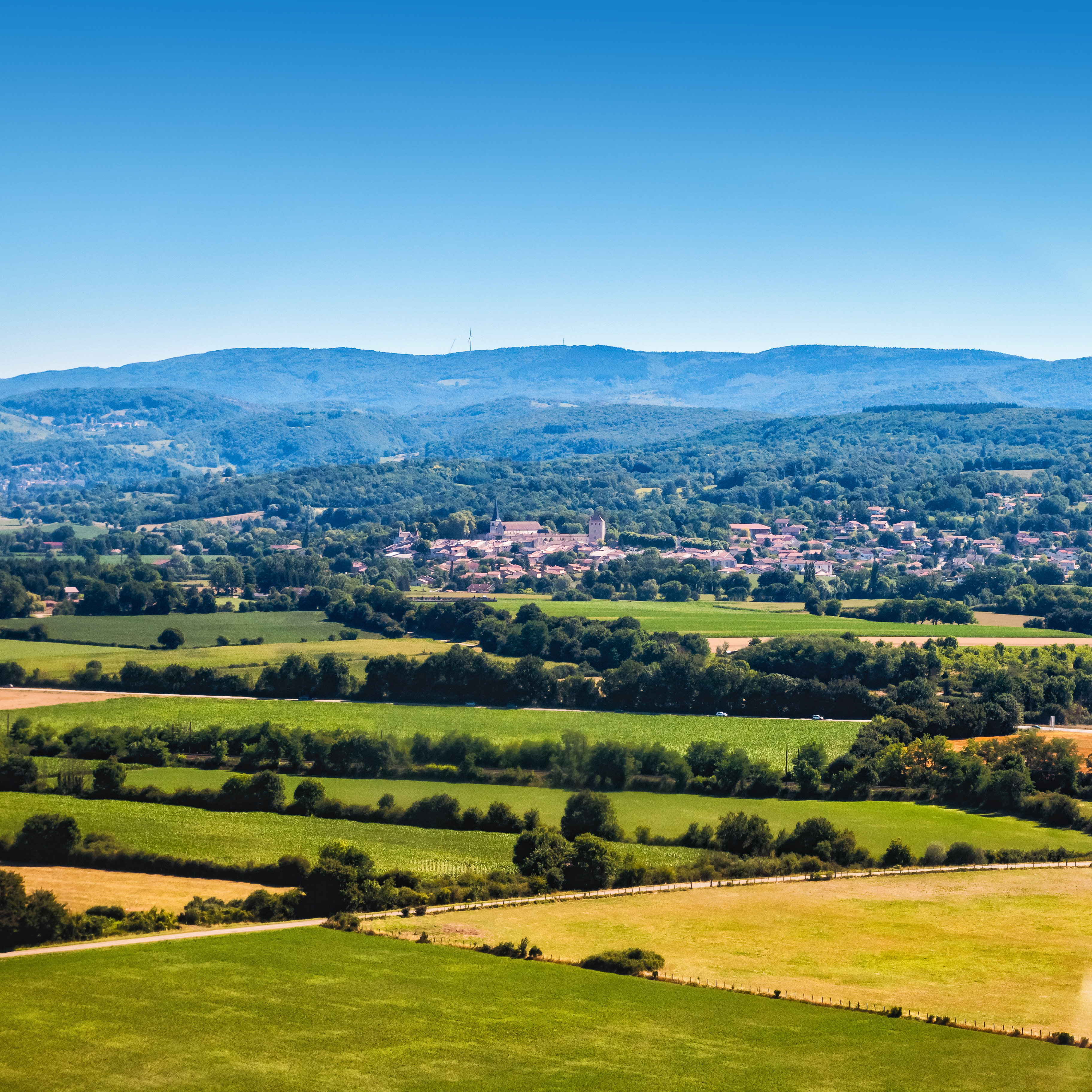 Millwood Pines Aerial View of French Ambronay Village by Gregory_Dubus ...