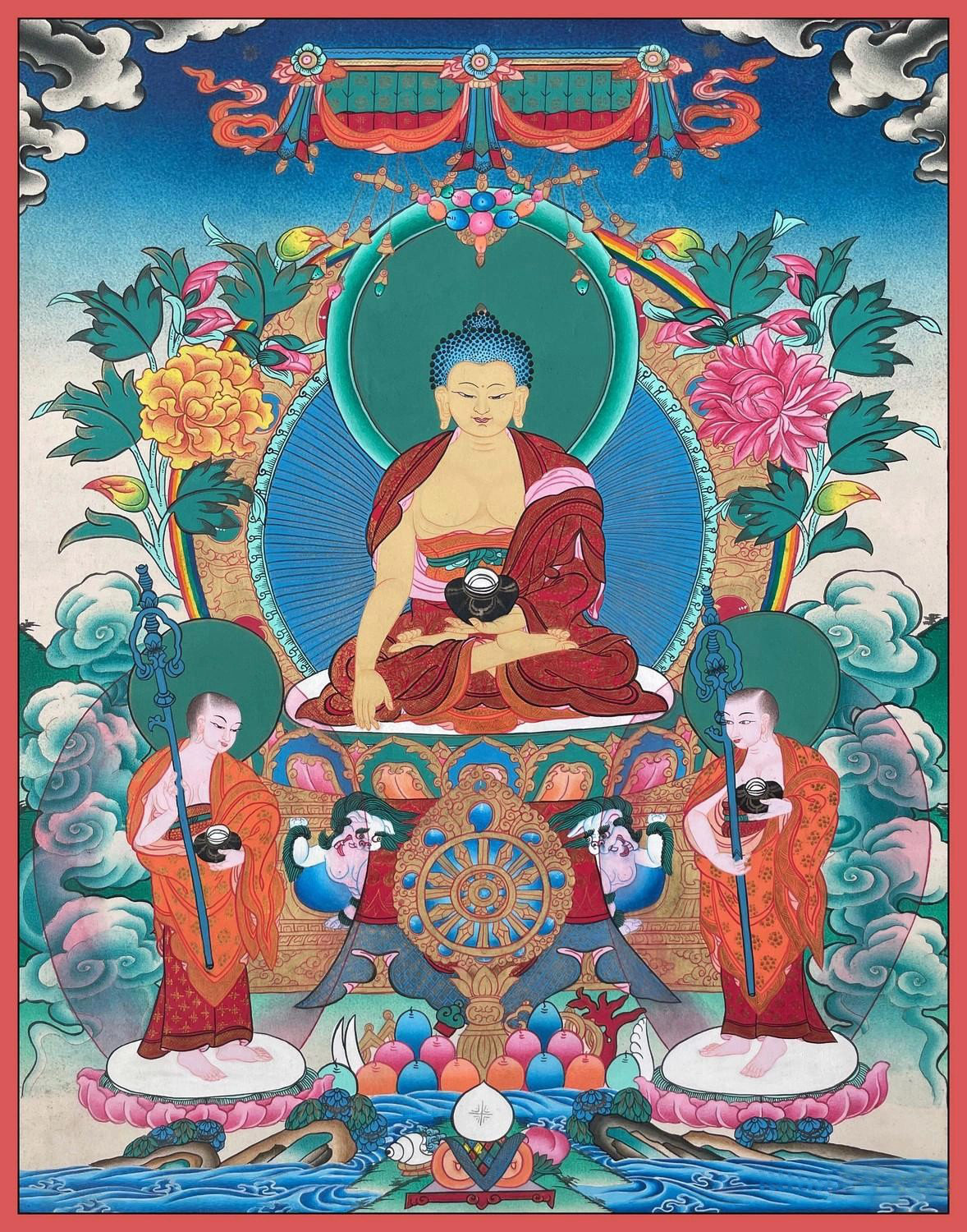 Exotic India Shakyamuni Buddha Thangka (Brocadeless Thangka) - Wayfair ...