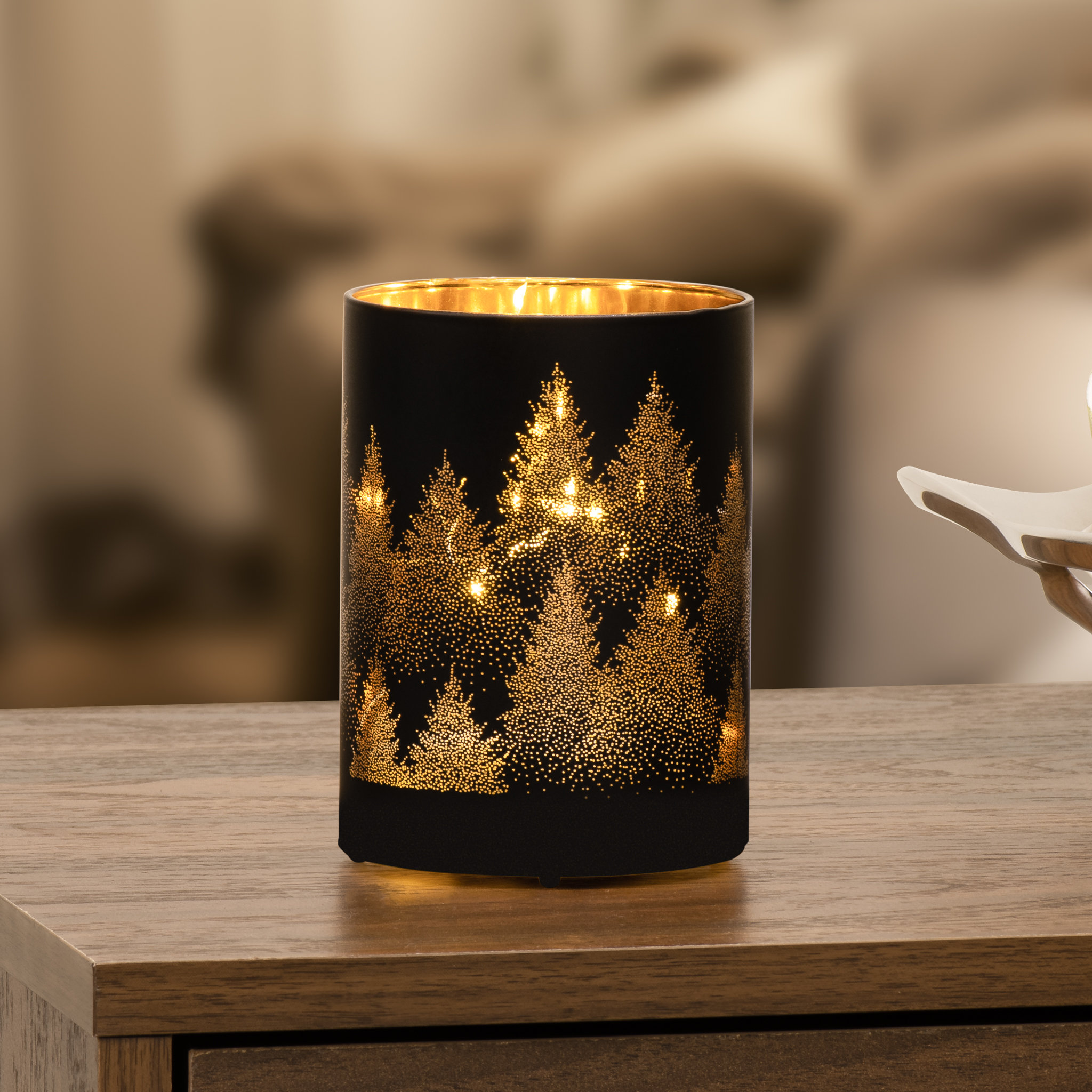 The Twillery Co. Okolona Glass Portable Ambient Table Lamp & Reviews ...