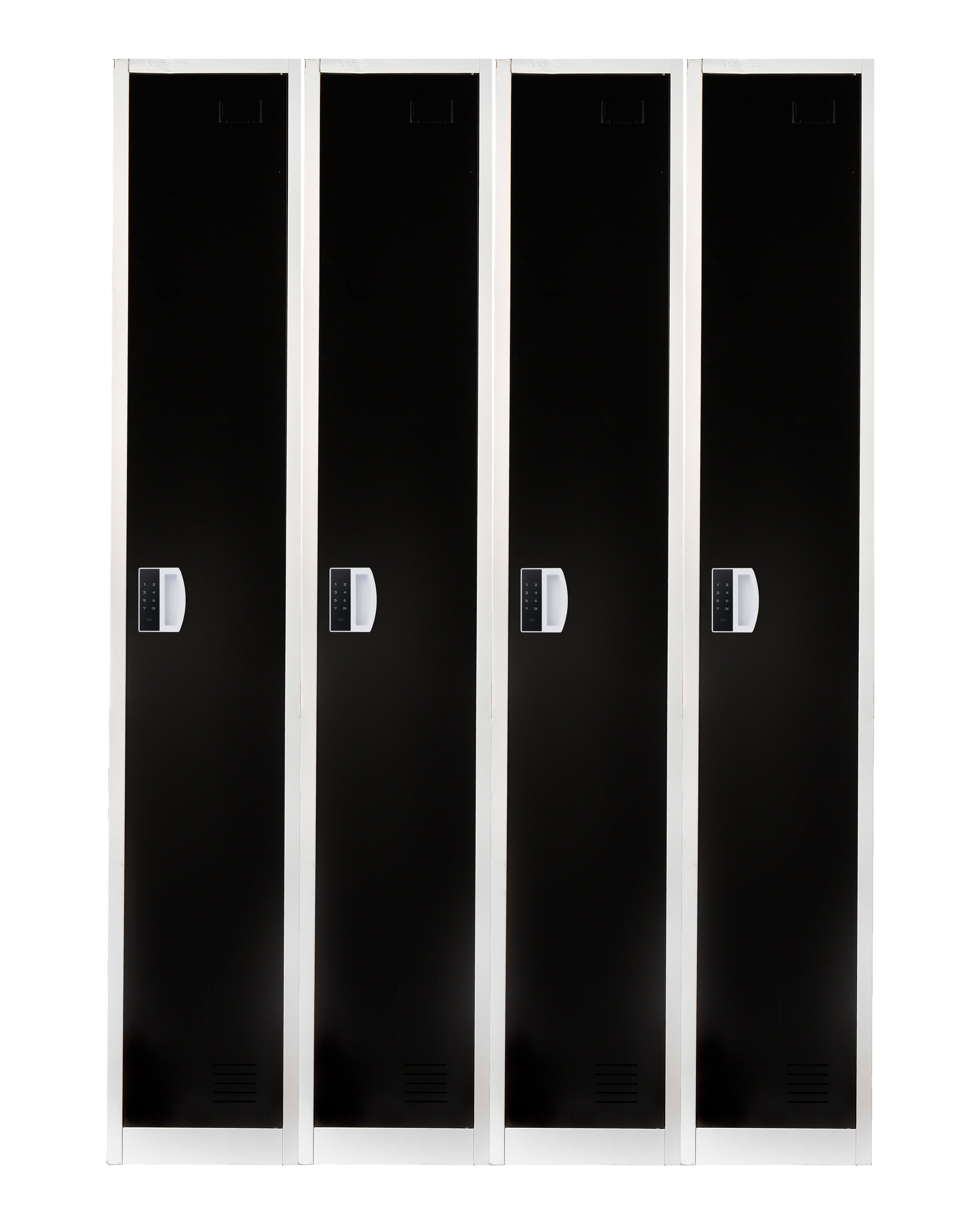 AdirOffice 72" H x 12" W Single Tier Steel Storage Locker with Digital ...