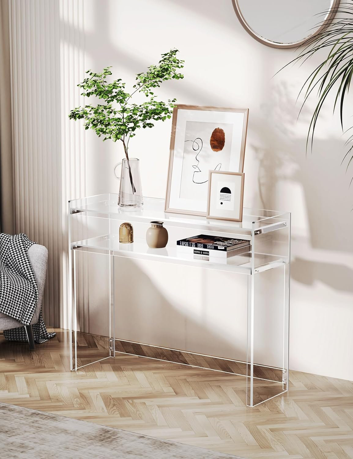 Wrought Studio™ Acrylic Console Table & Reviews | Wayfair