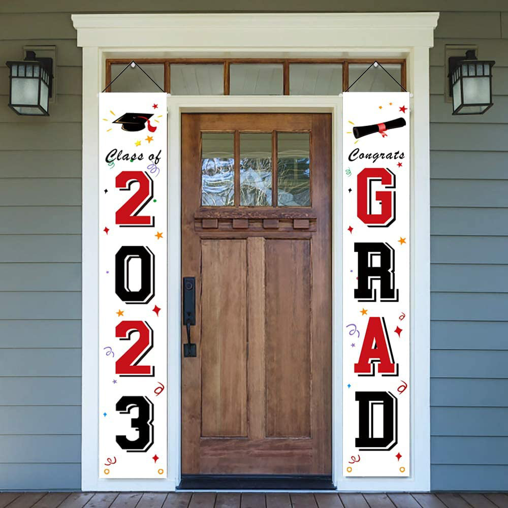 goodwish Graduation Decorations 2023 Red Black Graduation Party ...