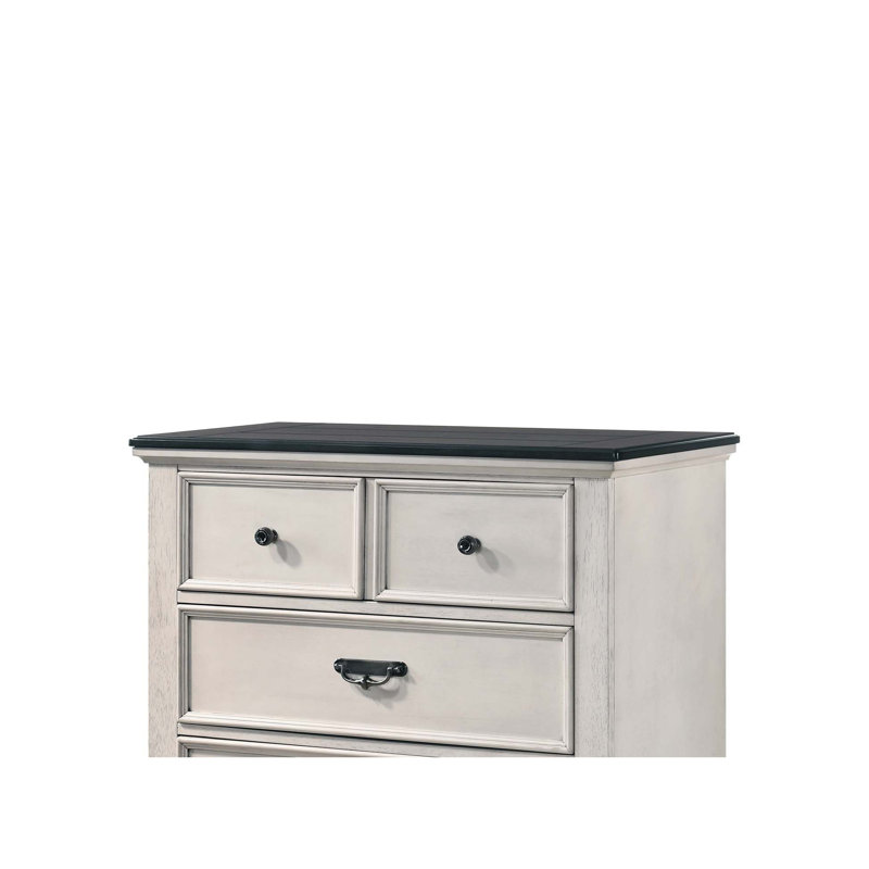 Ophelia & Co. Beautiful Farmhouse Two-Tone Chest With Storage Drawers ...