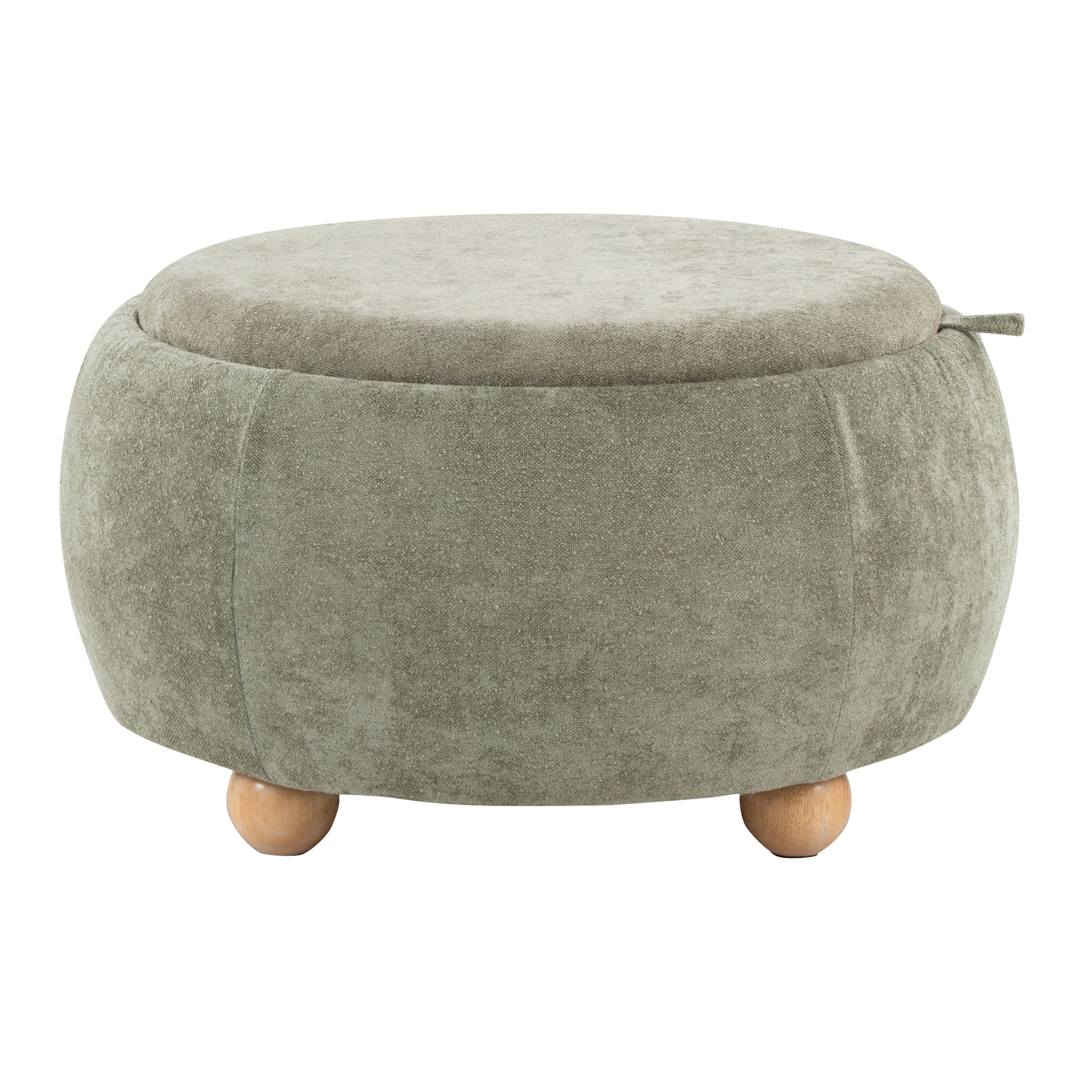 Latitude Run® Tray Pouf Storage Ottoman | Wayfair