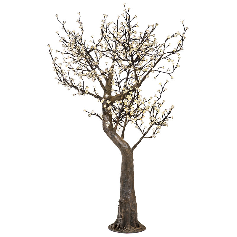 Illuminated Trees 6 Foot Cherry Blossom Tree, Clear Cherry Flower, Warm ...