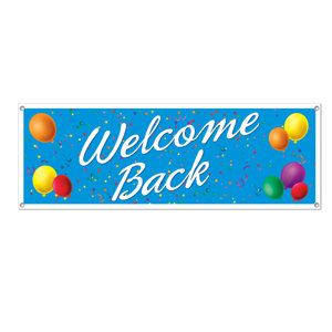 The Beistle Company Welcome Back Sign Banner | Wayfair