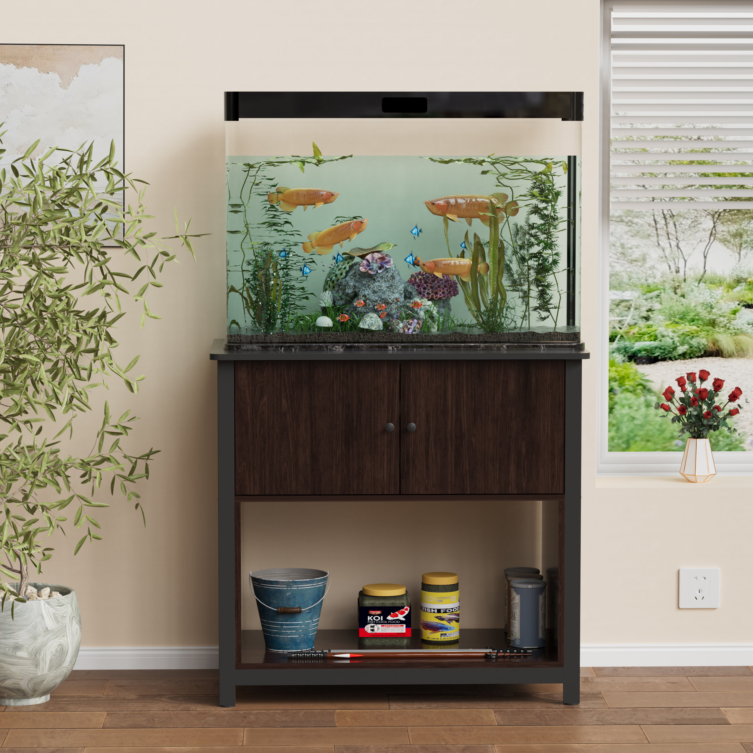 Tucker Murphy Pet™ Daylanie Rectangle Aquarium Stand | Wayfair