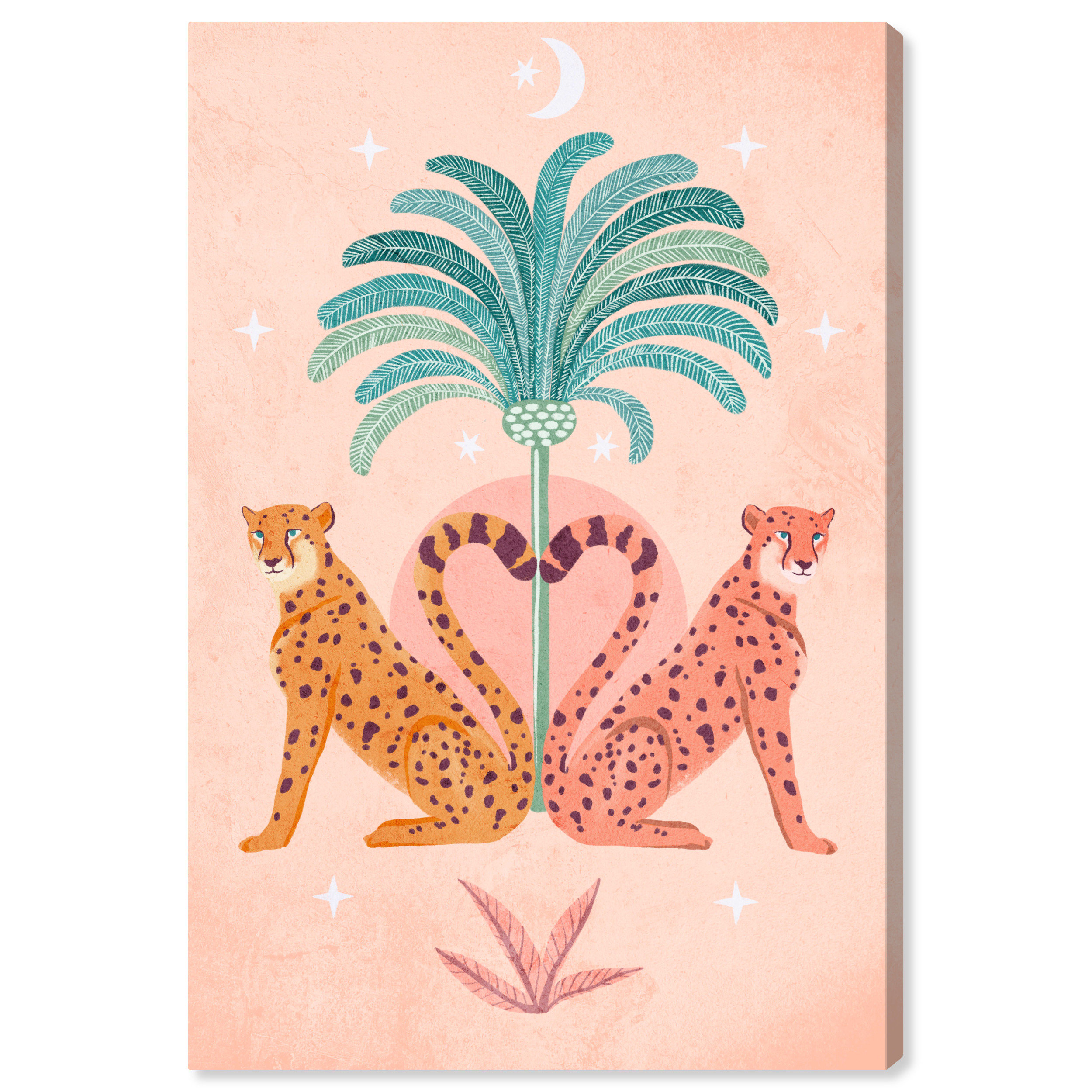 Bungalow Rose Cheetah Tropical Dreams - Wrapped Canvas Graphic Art ...