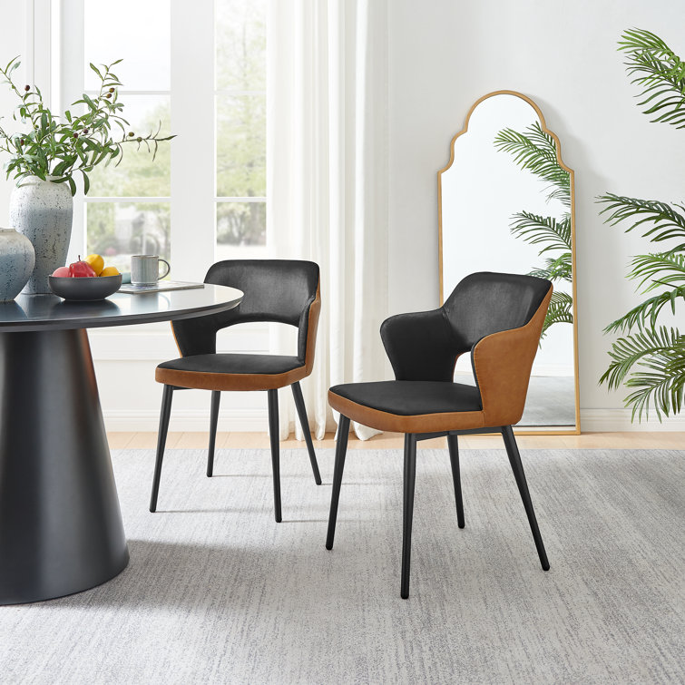 Latitude Run Alcea Modern Design Dining Chair - Luxury Faux Leather ...