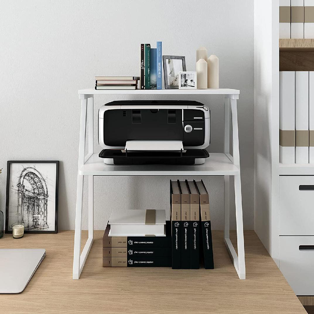Paracity Desktop 3-Tier Wood Printer Stand Large Size High Capacity ...