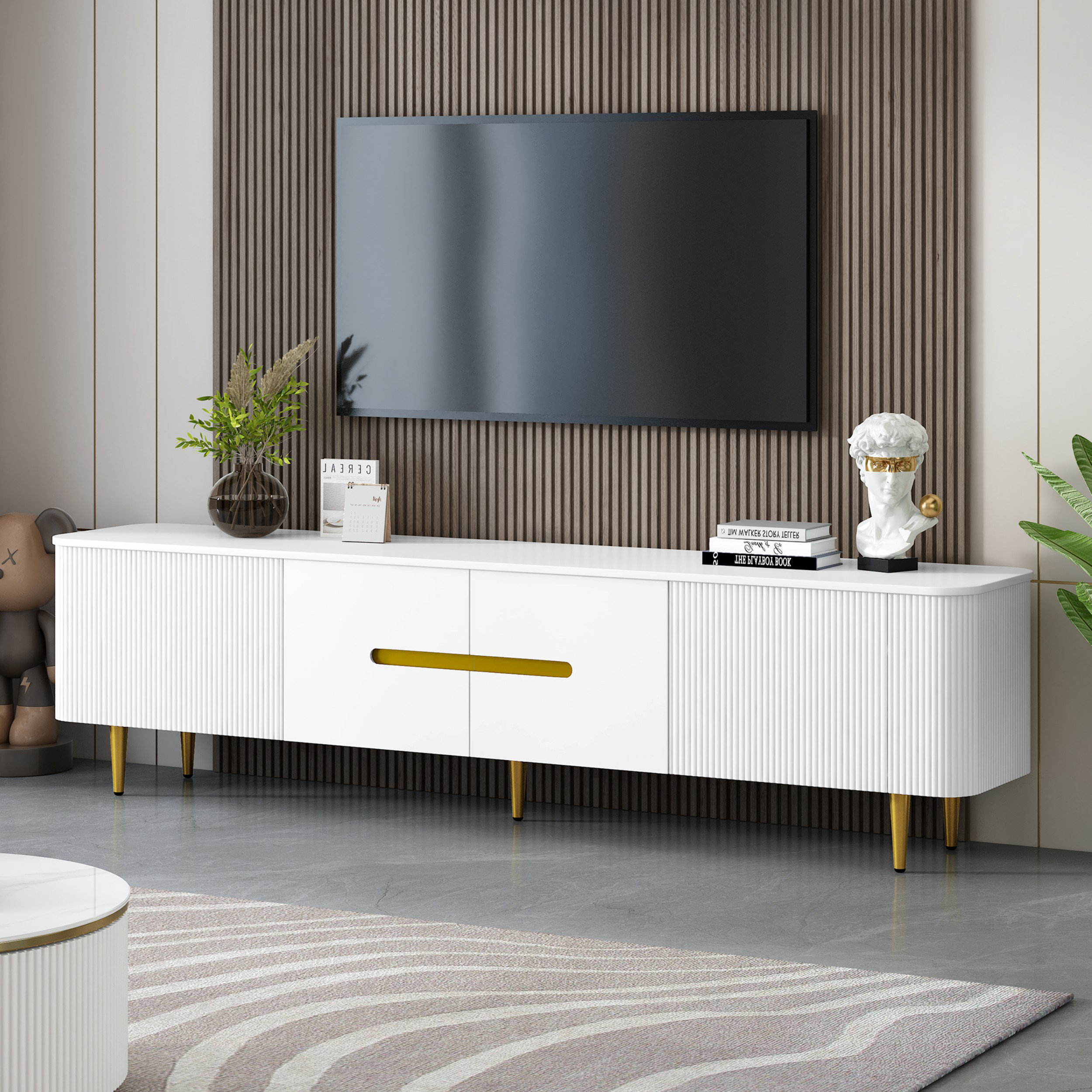 Mercer41 Modern Living Room Media Console | Wayfair