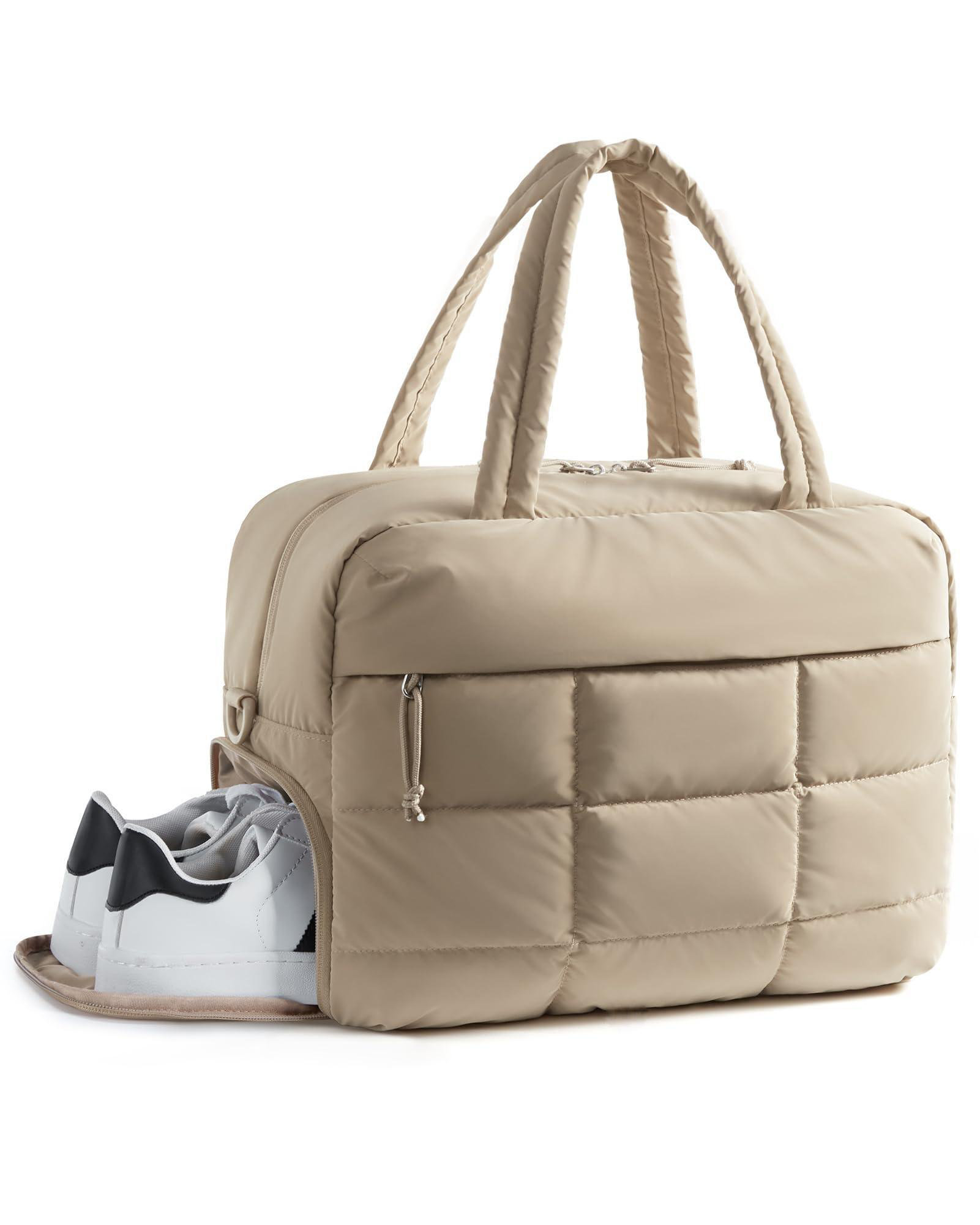 Hokku Designs Puffer Travel Duffel Bag, Small Gym Bag For Women, Water ...