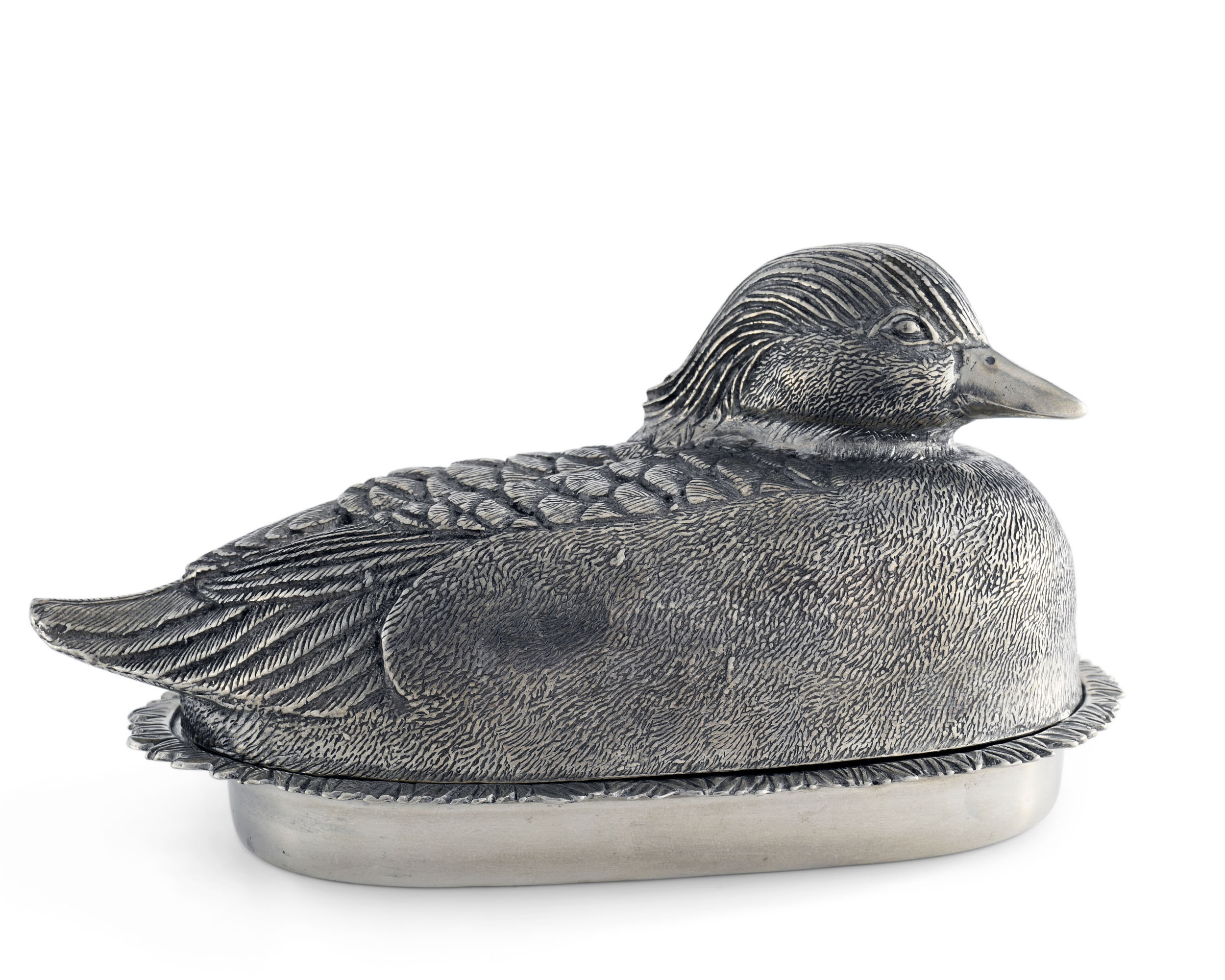 Vagabond House Morning Hunt Mallard Duck Butter Dish | Wayfair