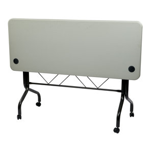 Ebern Designs Jenely Rectangle Flip Top Training Table with Casters ...