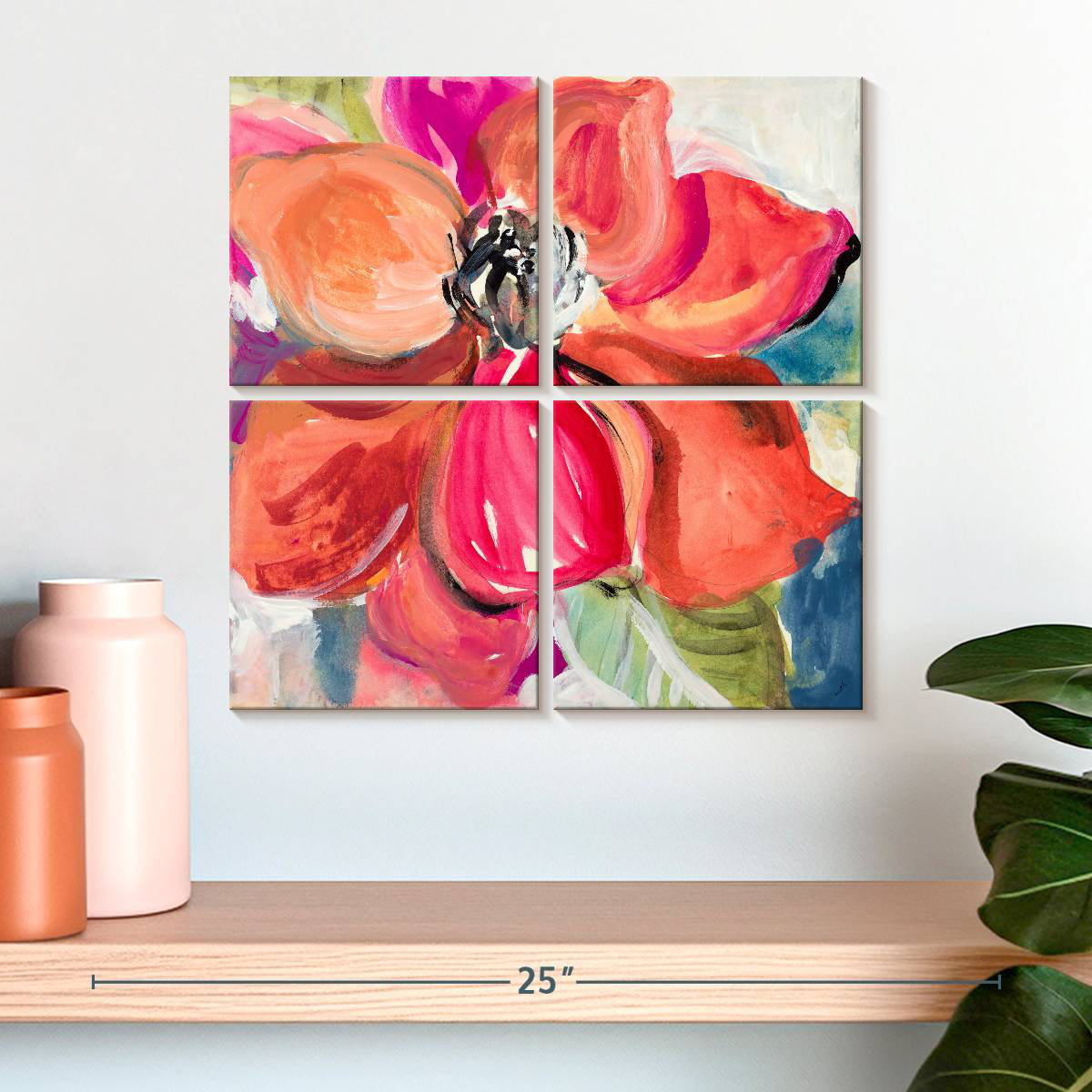 Lark Manor Harnek Living Coral Magnolia - Wayfair Canada