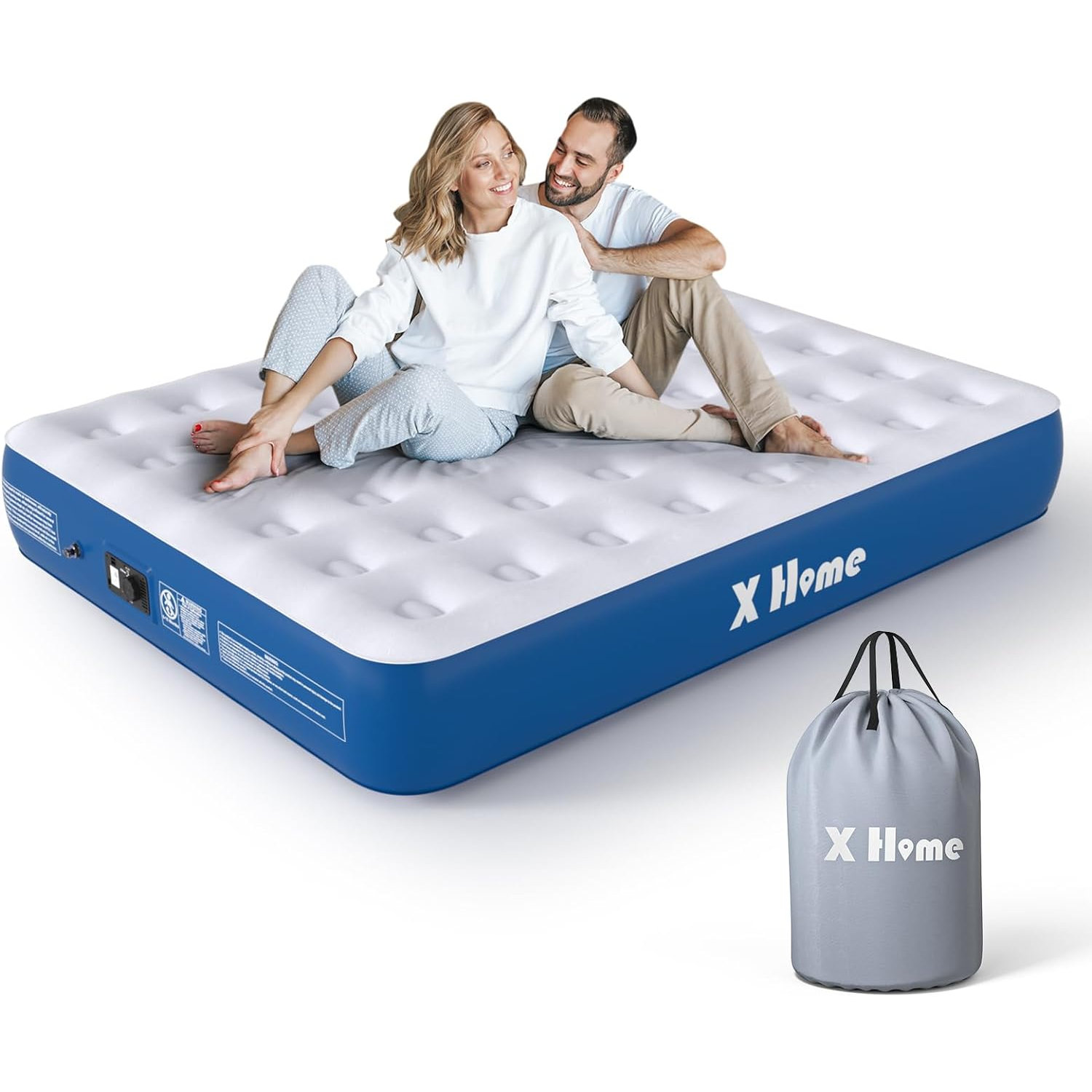 Alwyn Home Rafia 13" Inflatable Air Mattress Queen with Built-in Pump ...