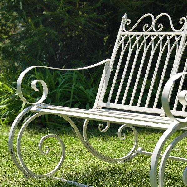 Ophelia & Co. Dominy Metal Outdoor Rocking Bench & Reviews | Wayfair