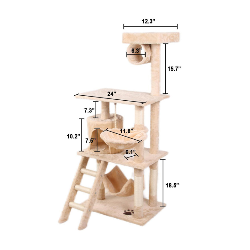 Tucker Murphy Pet™ Frimet 55.1'' H Cat Tree | Wayfair