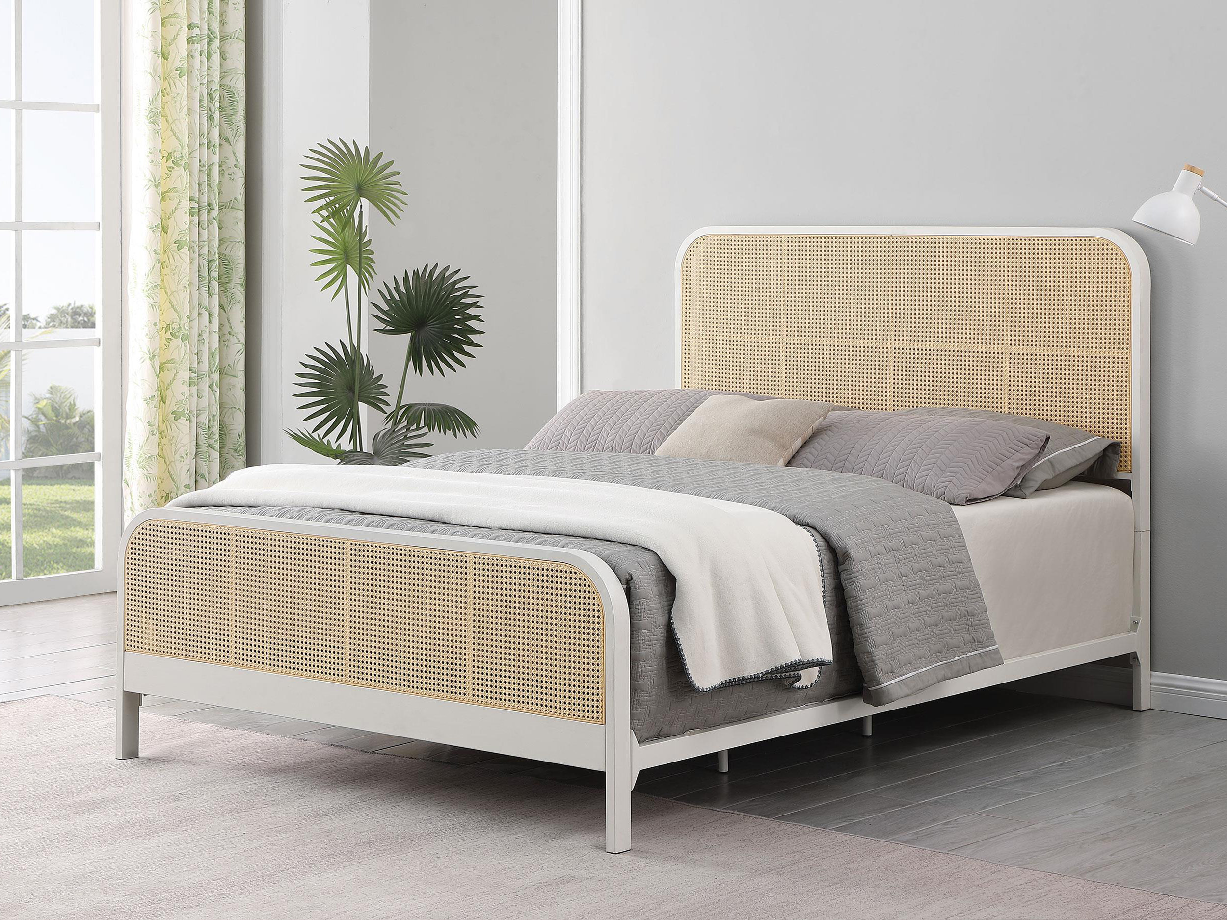 Corrigan Studio® Open Cane Webbing Metal Bed | Wayfair