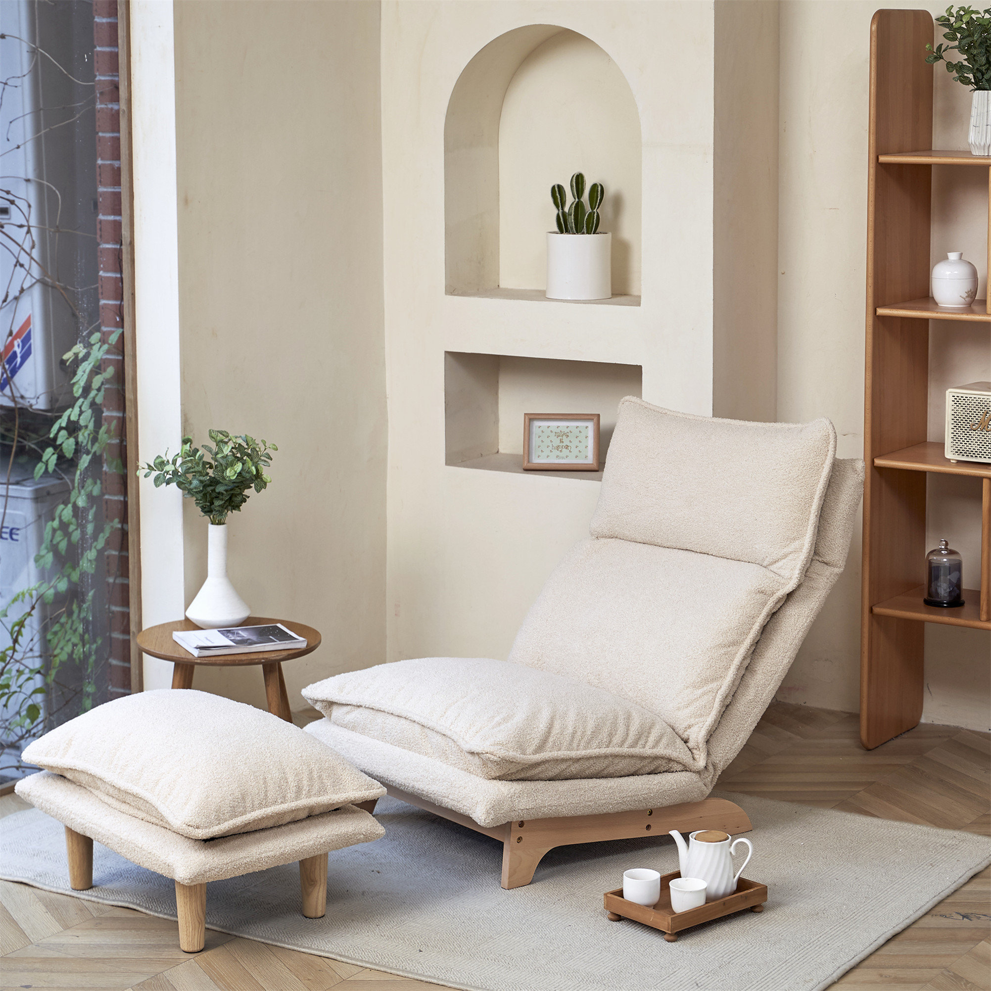 Ebern Designs Bacquet Space-Saving Recliner Sofa Chair with Ergo ...