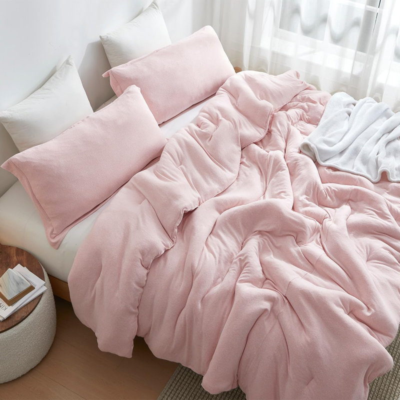 Byourbed Coma Inducer Sweater Weather Pink Oversized Comforter Set ...