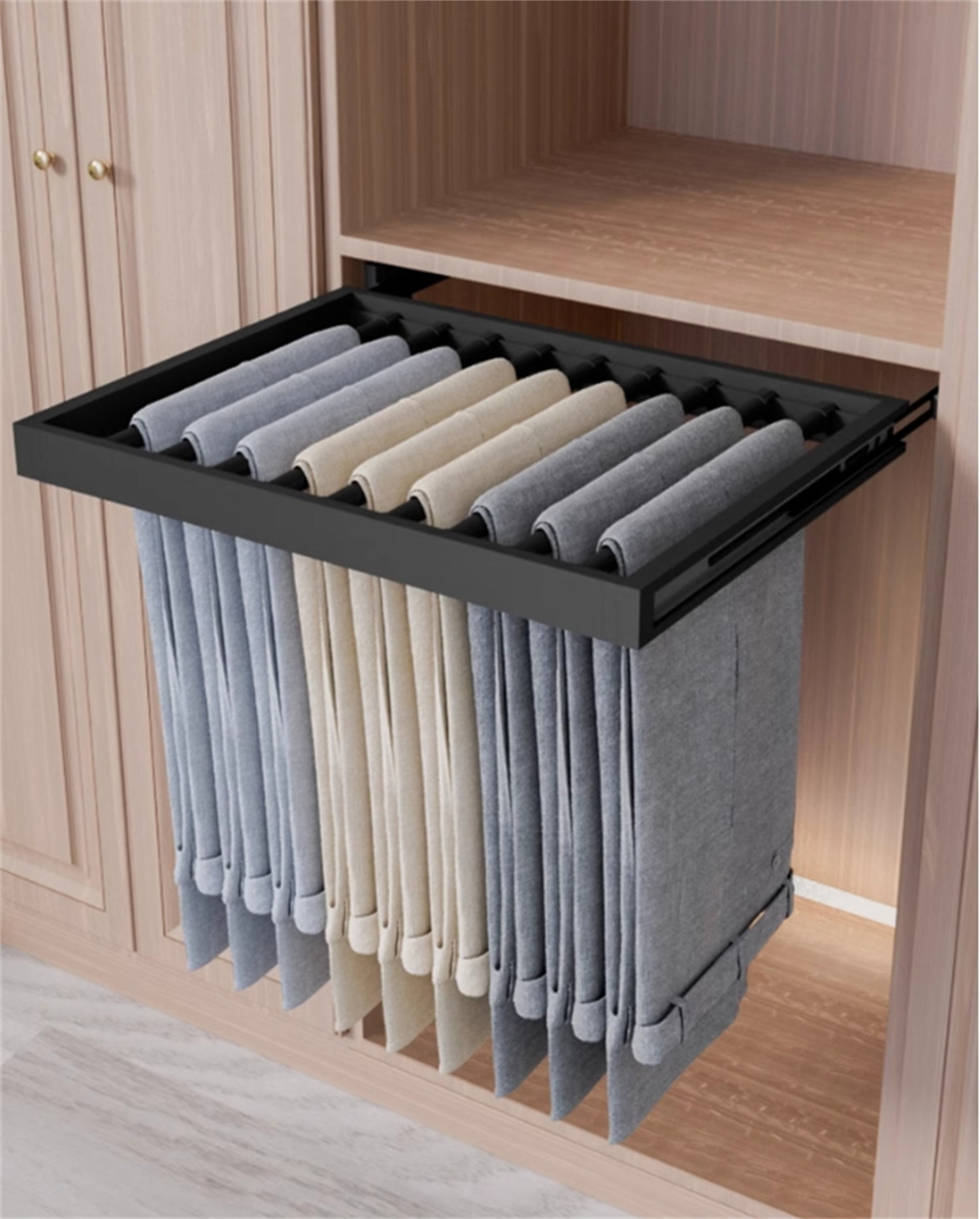 Rebrilliant Above-Dryer Retractable Laundry Rack - Hidden Pull-Out ...