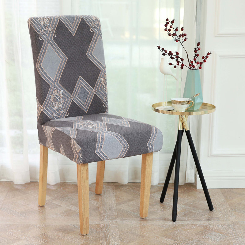 House of Hampton® Box Cushion Dining Chair Slipcover | Wayfair
