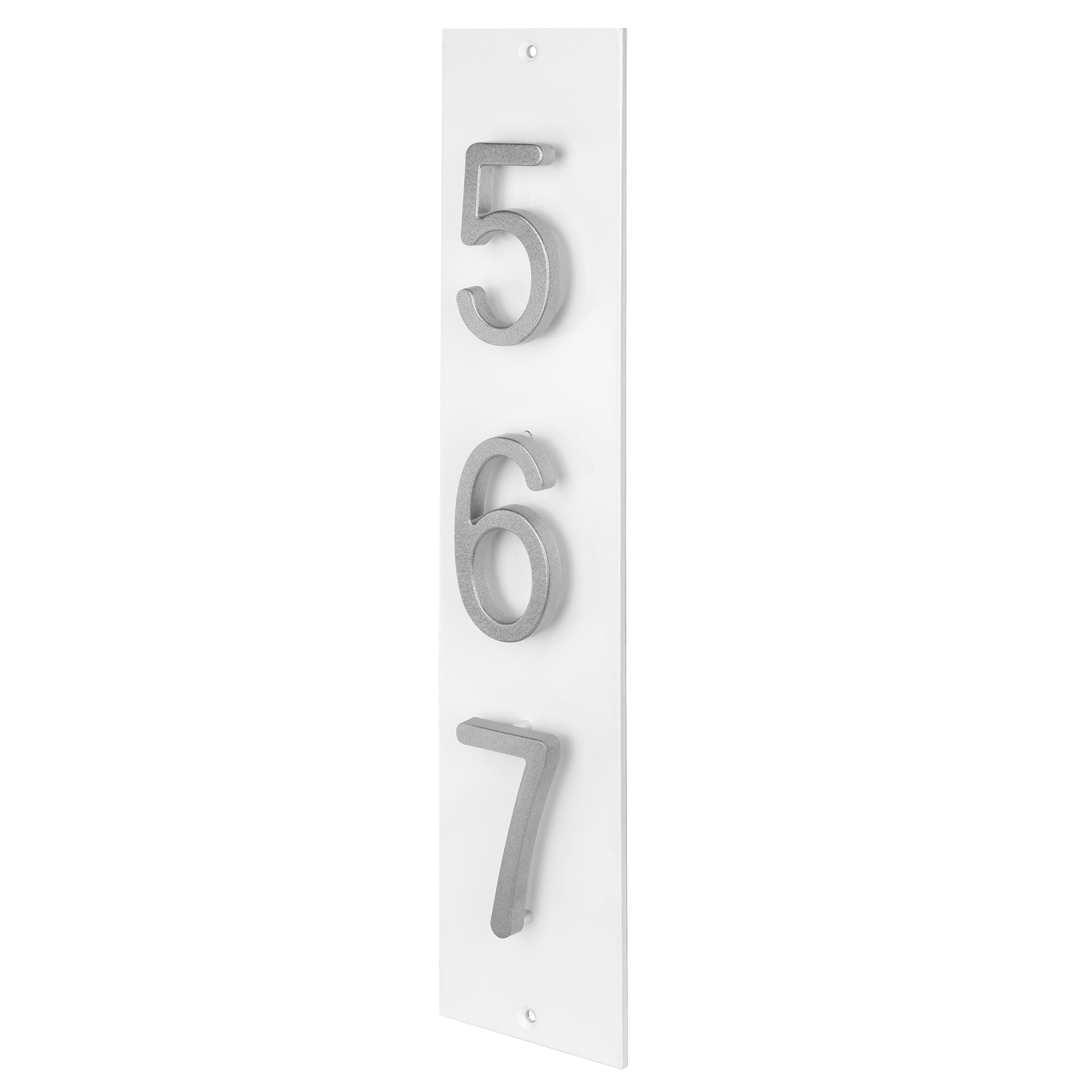 Royal Shade Floating Vertical Aluminum Address Plaque – Customized 3 ...