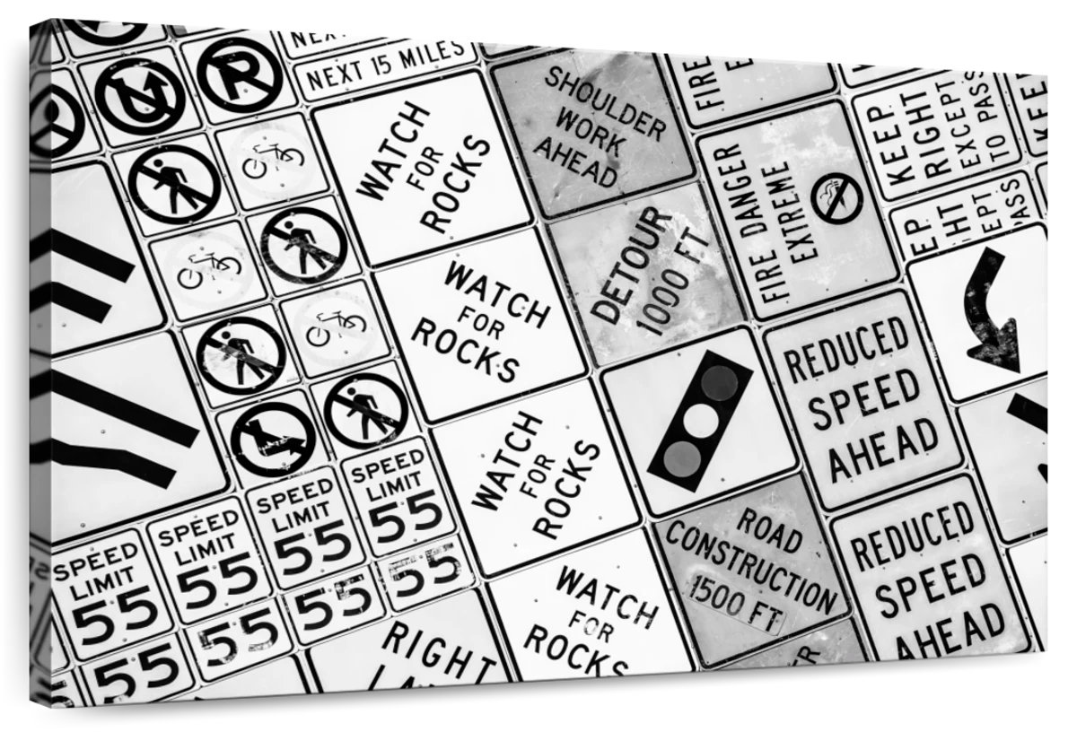 Ebern Designs Mehar Black Nevada Traffic Signs - Wayfair Canada