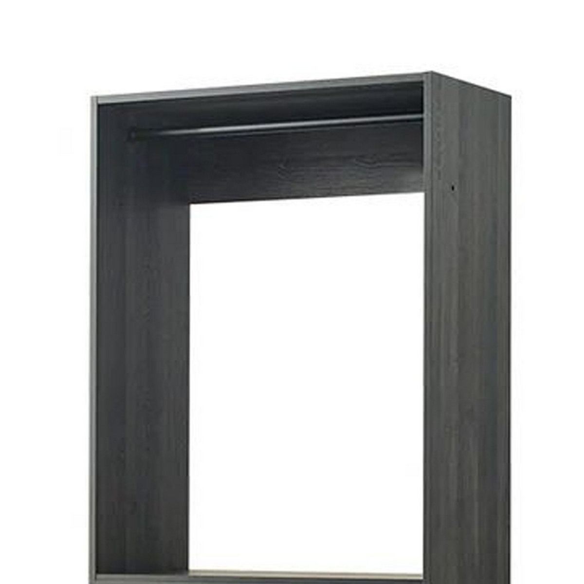 Benjara Dee Modular Closet System, 1 Metal Hanging Rod And 4 Drawers ...