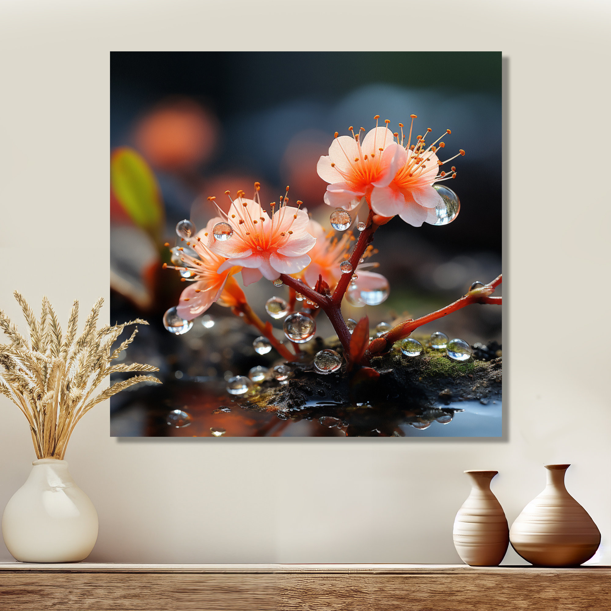 Ebern Designs Blooming Apple Blossom Morning Dew Cloe - Apple Blossom ...